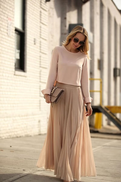 رنگ نود در استایل | روش ست کردن لباس با رنگ نود - ایرانوس