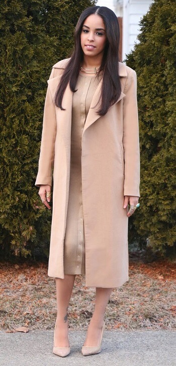 رنگ نود در استایل | روش ست کردن لباس با رنگ نود - ایرانوس